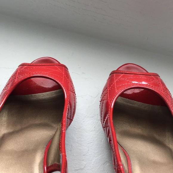 Vaneli | Shoes | Vaneli Red Denley Open Toe Sling 34 Inches | Poshmark